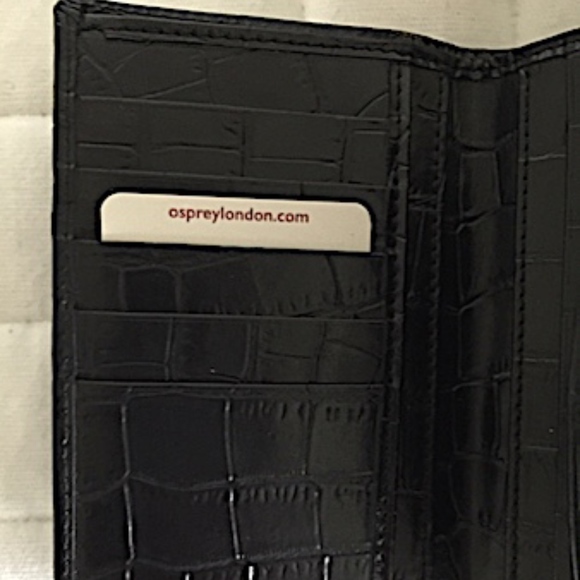 OSPREY | Bags | Nwt Osprey Black Leather Wallet | Poshmark